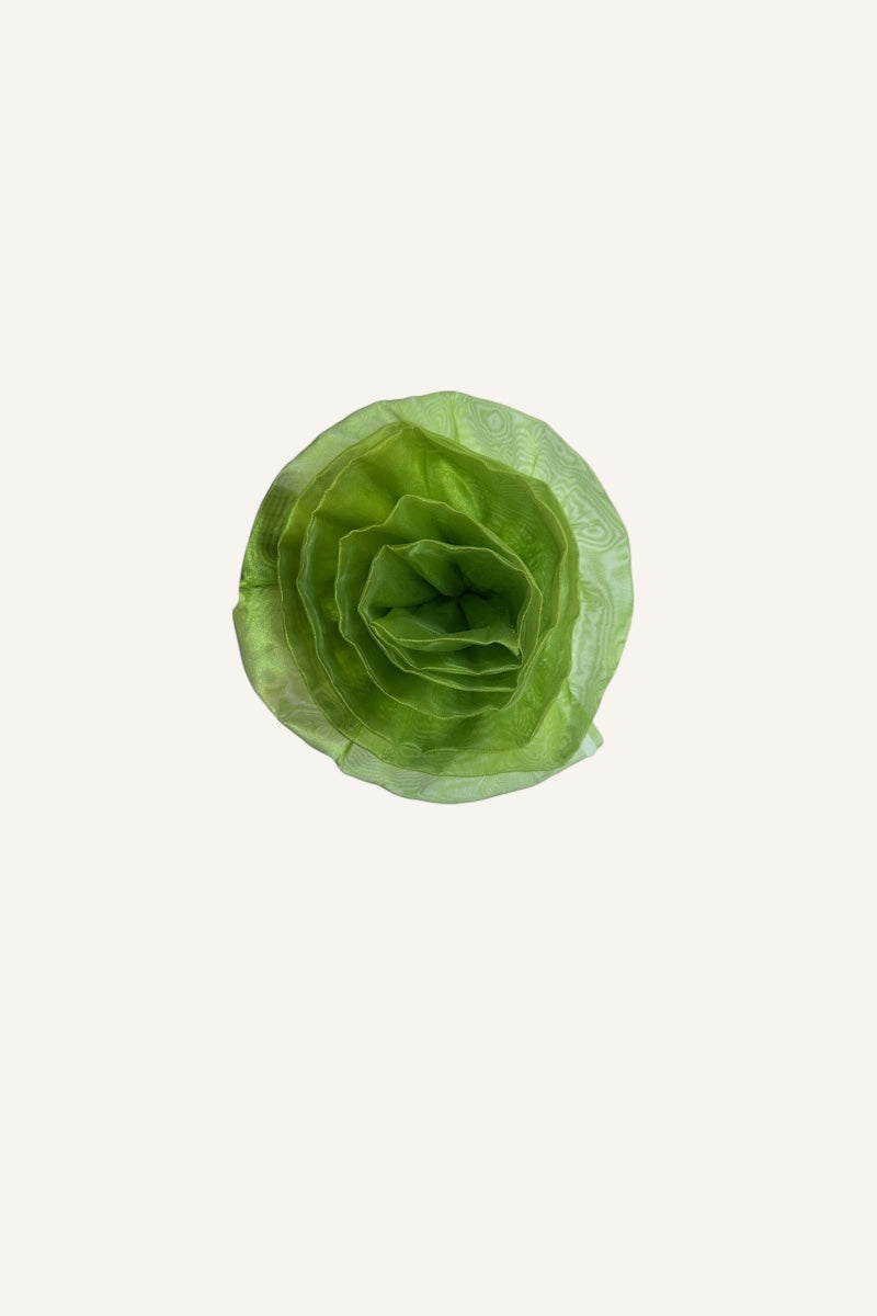 Carrie Flower Rosette - Apple green – DAMERNES MAGASIN
