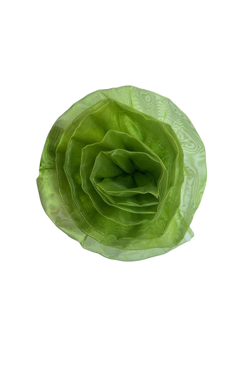 Carrie Flower Rosette - Apple green – DAMERNES MAGASIN